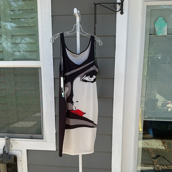 Perceptions | Dresses | Black And White Graphic Dress | Poshmark